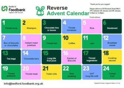 Reverse Advent Calendar for Christmas 2025 – Be The Spark! | Bedford ...